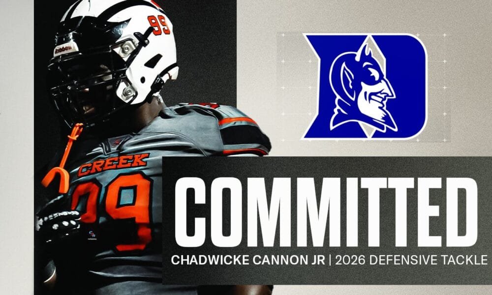 CONFIRMED: Duke lands commitment from 2026 DL Chadwicke Cannon ...